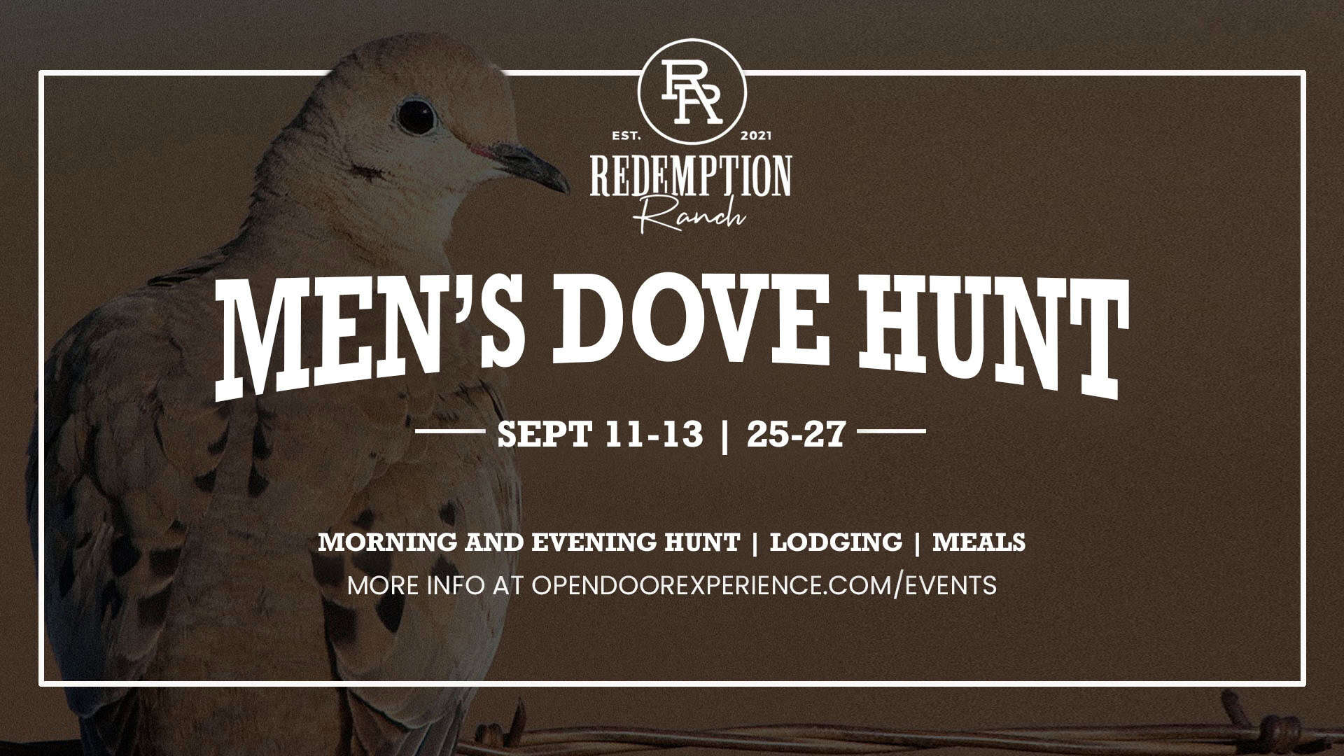 Men’s Dove Hunt – Redemption Ranch
